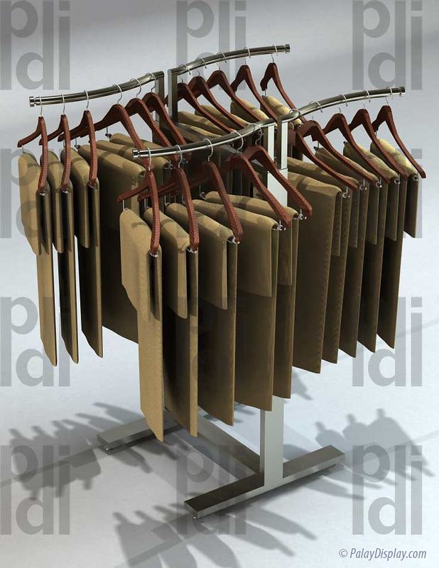 Parallel 4 Way Rack - Four Way Rack - 4 Way Clothing Rack - Four Way Racks