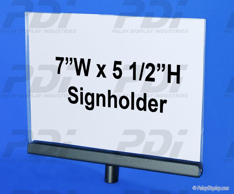 Black Signholder - Matte Black Signholder - Metal Signholder - 5 1/2" x ...