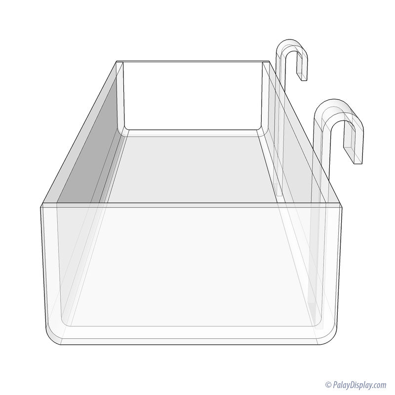 Gridwall Display Tray - Grid Display Tray - Acrylic Display - Acrylic ...