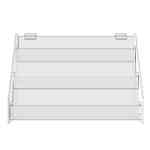 3-Tier Card Rack :: Slatwall Brochure Holders & Literature Holders ...