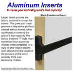 Acrylic Mirror Slatwall Panel with Black Aluminum Inserts - Acrylic ...