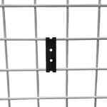 Black Gridwall Back Plate 2 Hole - Gridwall Mounting Hardware ...
