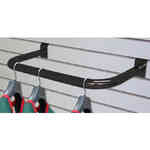 Black U Shaped Slatwall Hangrail - Black Slatwall T-Shirt Display ...