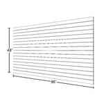 Cherry Slatwall Panel with Aluminum Inserts - Cherry Slatwall Panels ...