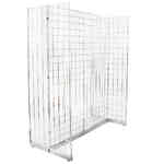 Grid Gondola Base Chrome with Levelers - Grid Display Bases - Chrome ...