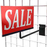 Gridwall Sign Holder Faceout - Gridwall Sign Holders - Grid Sign Holder