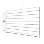CONTEMPRA Paint Ready Slatwall - 6" OC - Paint Ready Slatwall Panel ...