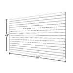 Simulated Brushed Aluminum Slatwall :: Slatwall Panels - Melamine (LPL ...