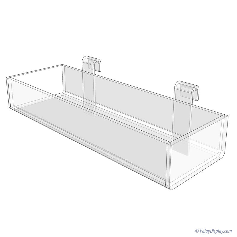 Gridwall Display Tray - Grid Display Tray - Acrylic Display - Acrylic ...