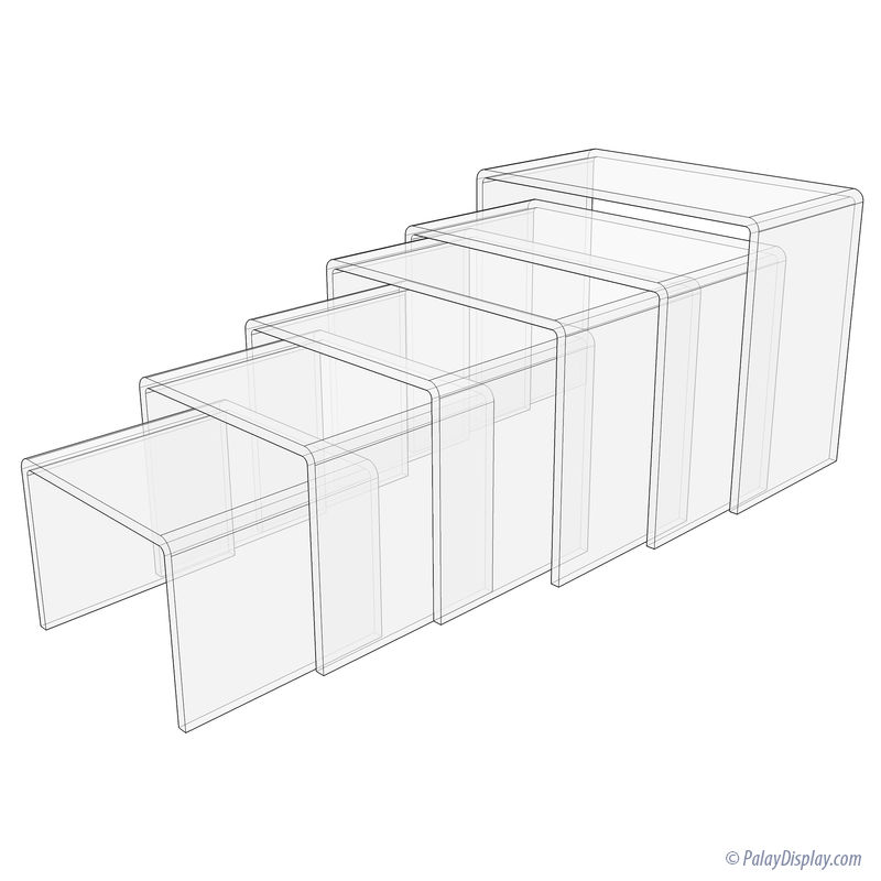 Risers (Set of 6) :: Countertop Tiered Displays :: Countertop Displays ...