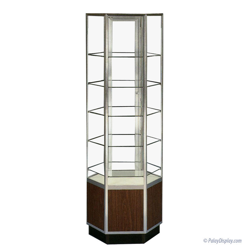 Slimline Hexagonal Tower :: Tower Display Cases :: Display Cases ...