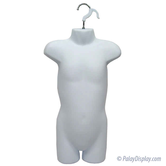 3-5 Year Old Children's Torso Form - White - Child Form - Clothing Form ...