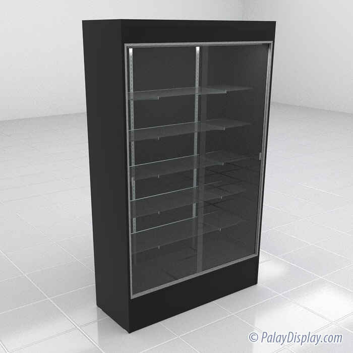 Black Wall Display Case - Upright Display Case - 48" Wall Unit - Retail ...