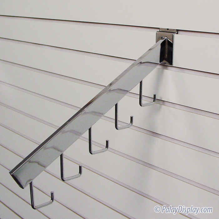 5 J Hook Rectangular Slatwall Waterfall :: Slatwall Waterfalls ...