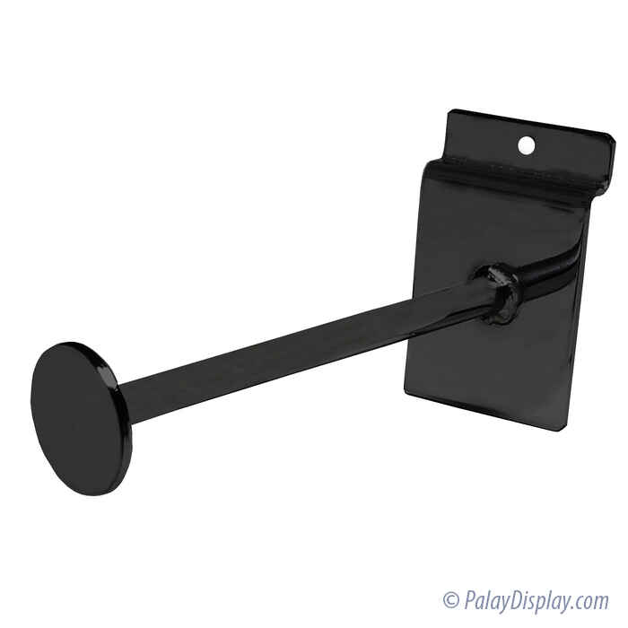 6" Slatwall Hook with Disc End - Black - Slatwall Hooks - Slatwall ...