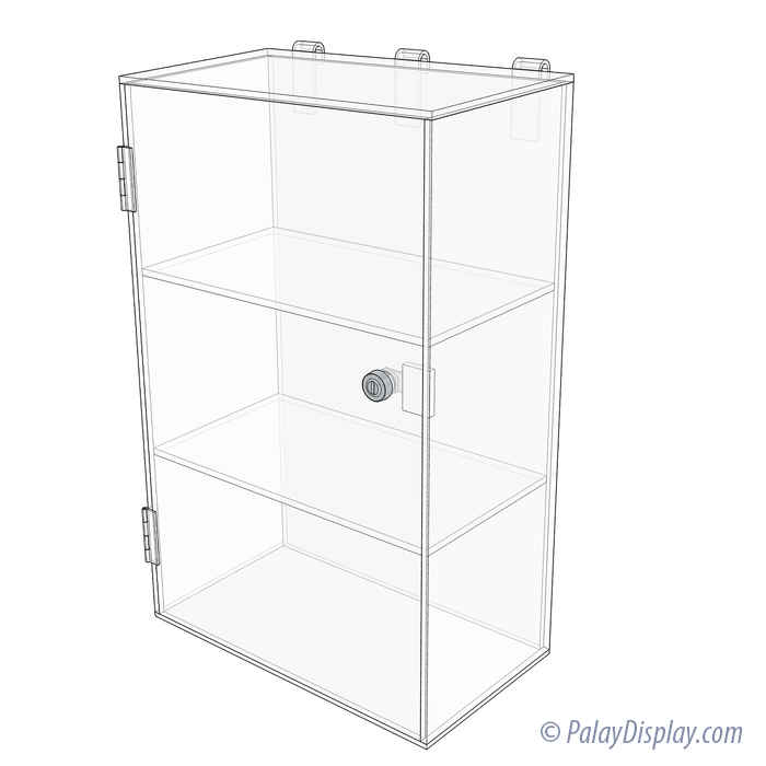 Gridwall Display Cases - Acrylic Display Cases - Showcases - Grid Wall ...