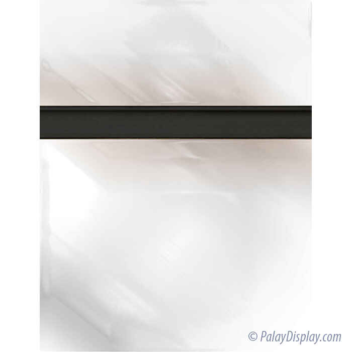 Acrylic Mirror Slatwall Panel with Black Aluminum Inserts - Acrylic ...