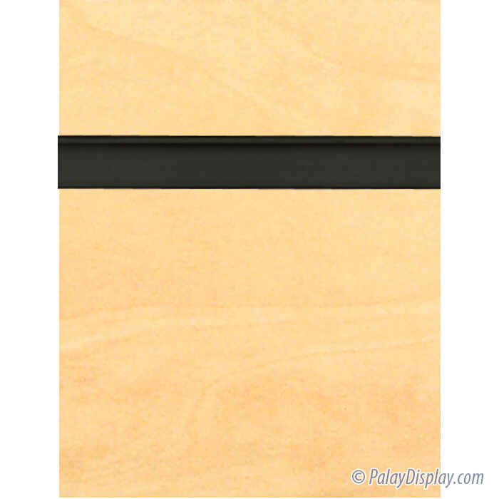 Birch Slatwall Panel with Black Aluminum Inserts - Birch Slatwall ...