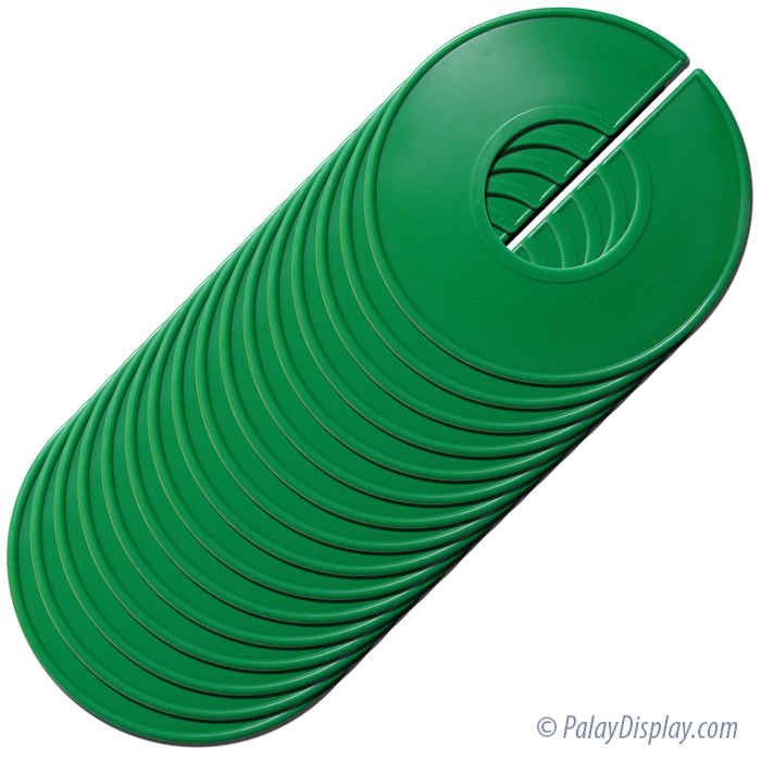 Blank Round Size Dividers Green 20 Piece Pack - Size Dividers - Size ...