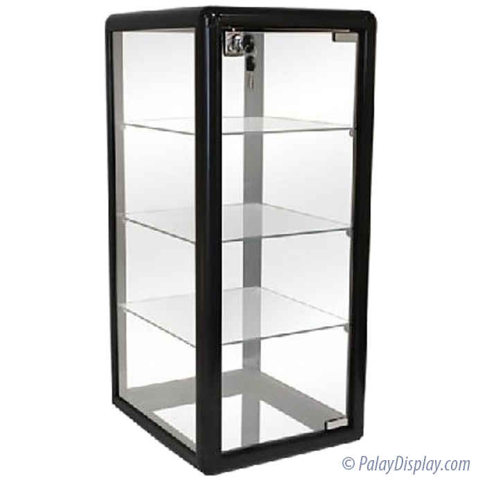 Gloss Black Countertop Display Cases - Display Case Tower - Counter ...