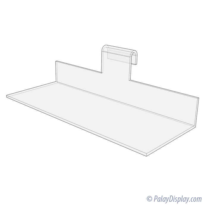 Grid Shelf 4" x 10" - Acrylic Grid Shelf