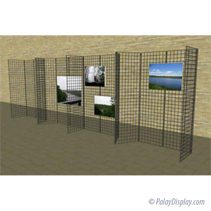 Gridwall Mall Kiosk Wall - Mall Kiosk Display Wall - Pop Up Store Wall
