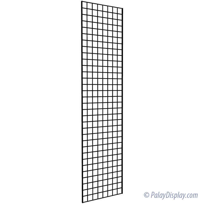 Gridwall Panel 2' x 8' Black - Black Gridwall Panels - Black Grid ...