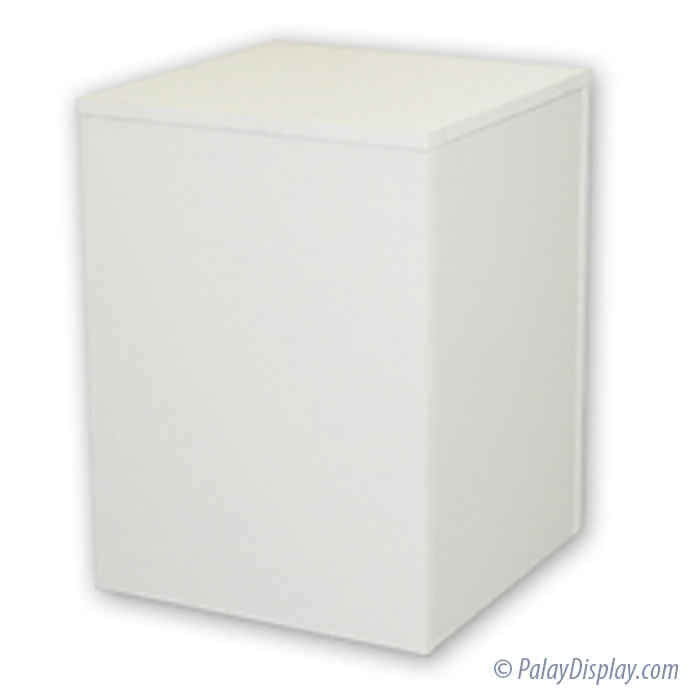 Wood Pedestals – Large White Wood Display Pedestals - Store Display ...