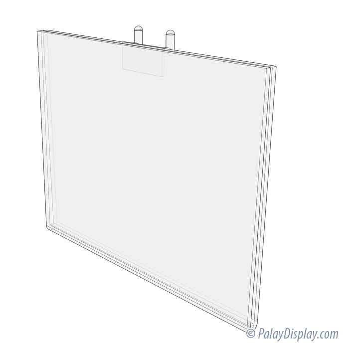 Pegboard Sign Holder - 7"W x 5.5"H :: Pegboard Sign Holders and ...