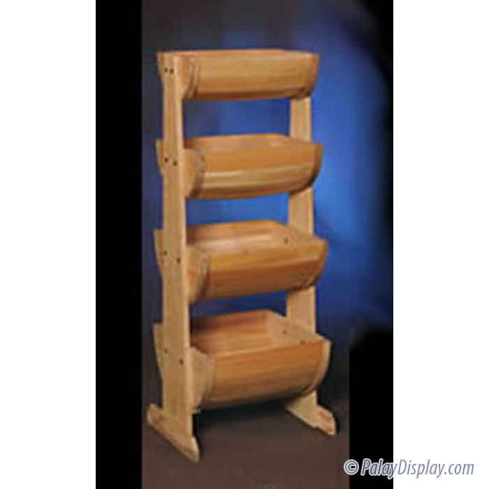 Pyramid Dump Barrel Display - Rustic Barrel Display - Barrel Display ...