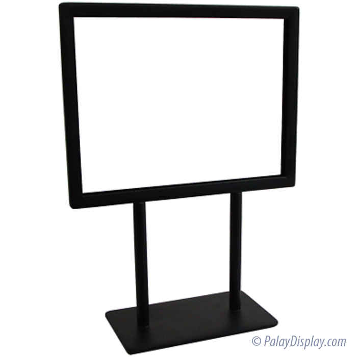 Sign Holders Double Stem 5 1/2" x 7" - Matte Black - Cardholder - Black ...