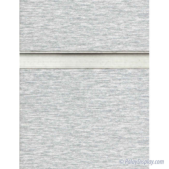 Simulated Brushed Aluminum Slatwall Panel with Aluminum Inserts ...