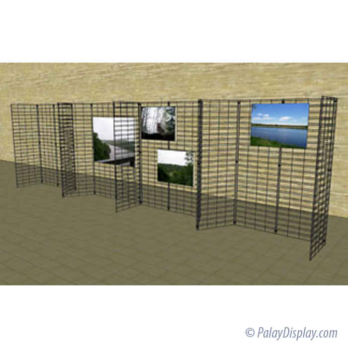 Slatgrid Mall Kiosk Wall - Slatgrid Display Wall - Slatgrid Mall Kiosk