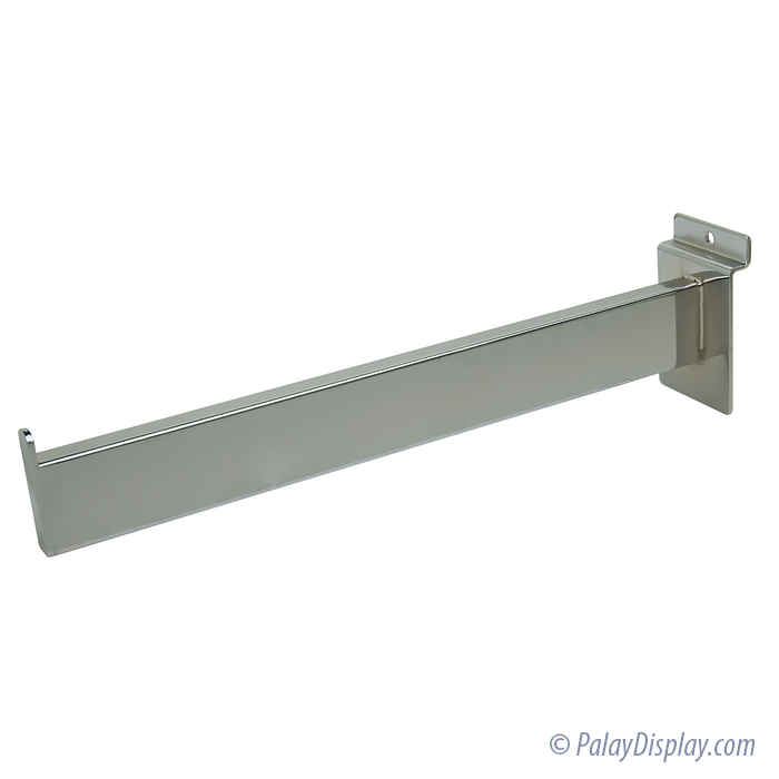 12 inch Slatwall Rectangular Faceout - Chrome Slatwall Faceouts - 12 ...