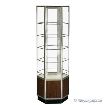 Slimline Hexagonal Tower :: Tower Display Cases :: Display Cases ...