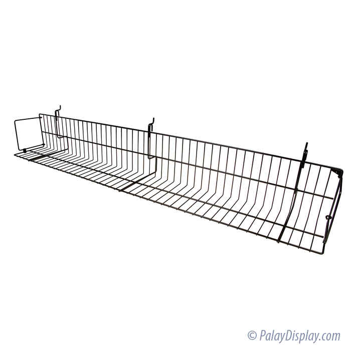 Video Shelf - 48"L :: Slatwall Wire Shelving :: Slatwall :: Palay Display
