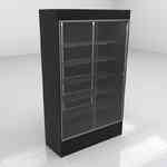 Black Wall Display Case - Upright Display Case - 48" Wall Unit - Retail ...