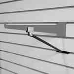 Black Slatwall Shelf Support - Extra Deep - Slatwall Shelf Bracket ...
