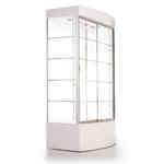 Rectangular Curved Wall Display Case - Curved Display Case - Curved ...