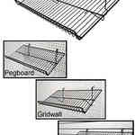 Universal Slanted Display Shelf with Lip - Gridwall Slanted Display ...