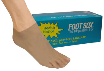 Nylon Try On Disposable Socks - Disposable Sock - Try On Socks