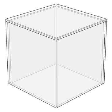 Acrylic Cube Display - Acrylic Countertop Display - Acrylic Countertop ...