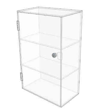 Flat Acrylic Countertop Display Case - Countertop Showcase - Acrylic ...