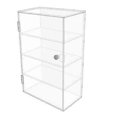 Flat Acrylic Countertop Display Case - Countertop Showcase - Acrylic ...