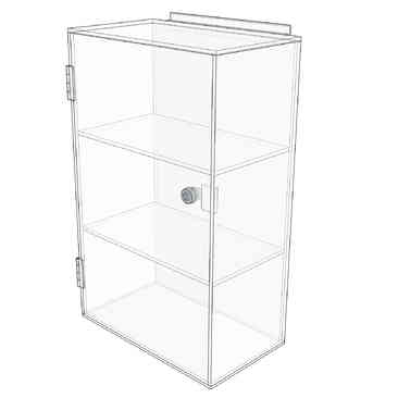 Slatwall Display Cases - Slatwall Showcases