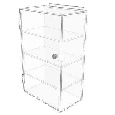 Slatwall Display Cases - Slatwall Showcases