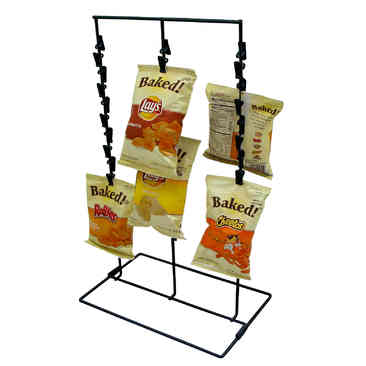 Chip Rack - Spinner Rack - 108 Clip Strip Rack - Potato Chip Rack