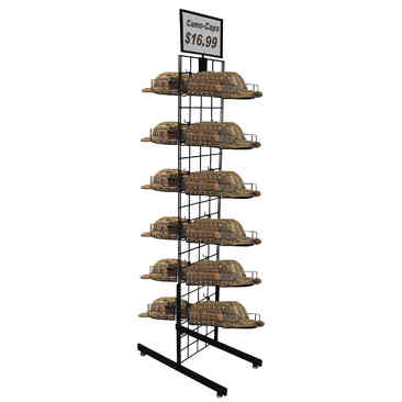 Revolving Cap Rack - 4 Tier - Cap Racks - Cap Rack - Floor Display