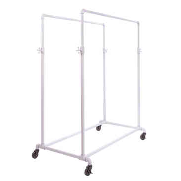 Double Tier Pipe Clothing Rack - Retail Pipe Fixtures - Pipe Clothing ...