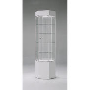 Fineline Hexagonal Tower Unit :: Tower Display Cases :: Display Cases ...